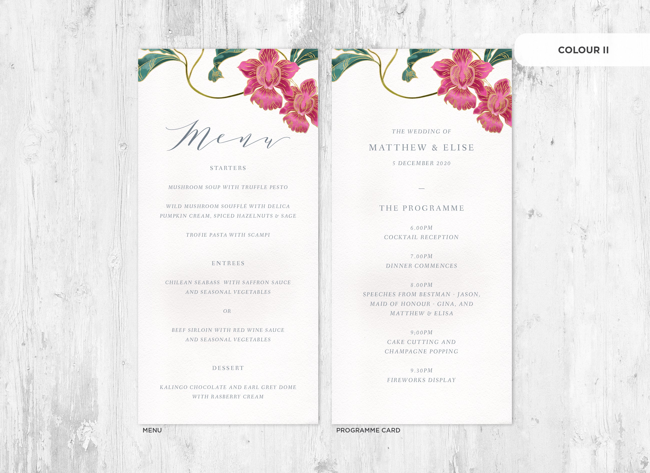 Ona Accessory Card | Wedding Stationery Singapore – PINE ON PAPER
