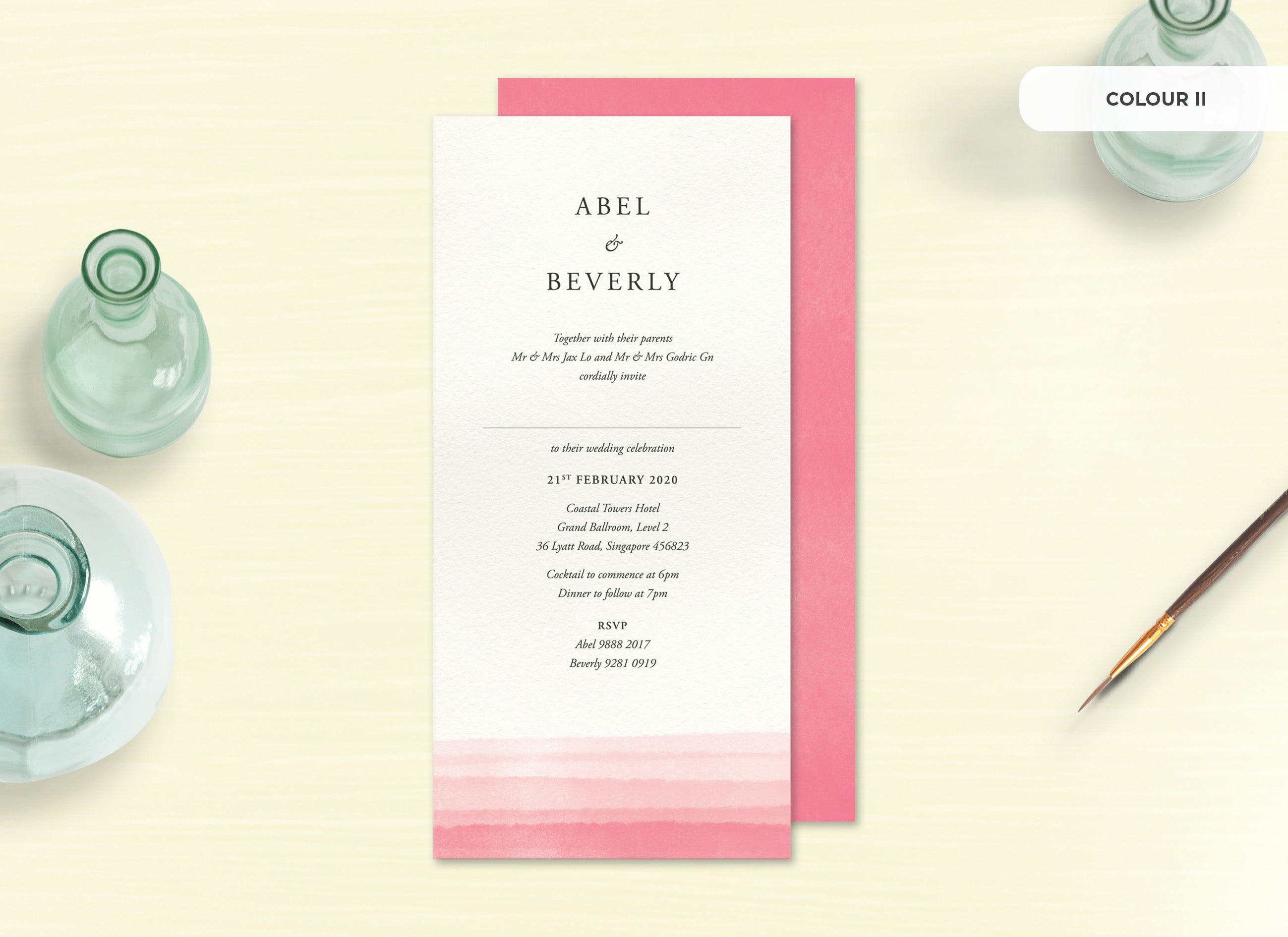 Tide Wedding Invite – PINE ON PAPER